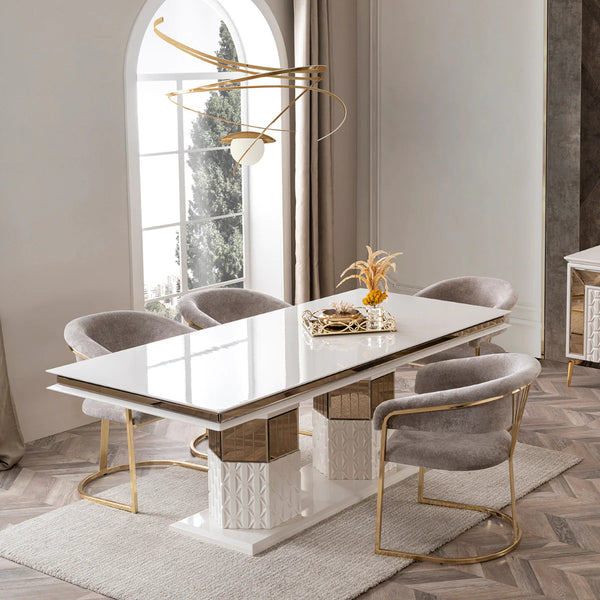 SET MASA CU 6 SCAUNE , Paloma – Ll Luxury light Design